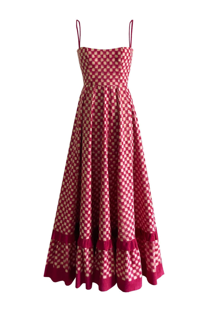 Red Checkmate Dress – Modatrova